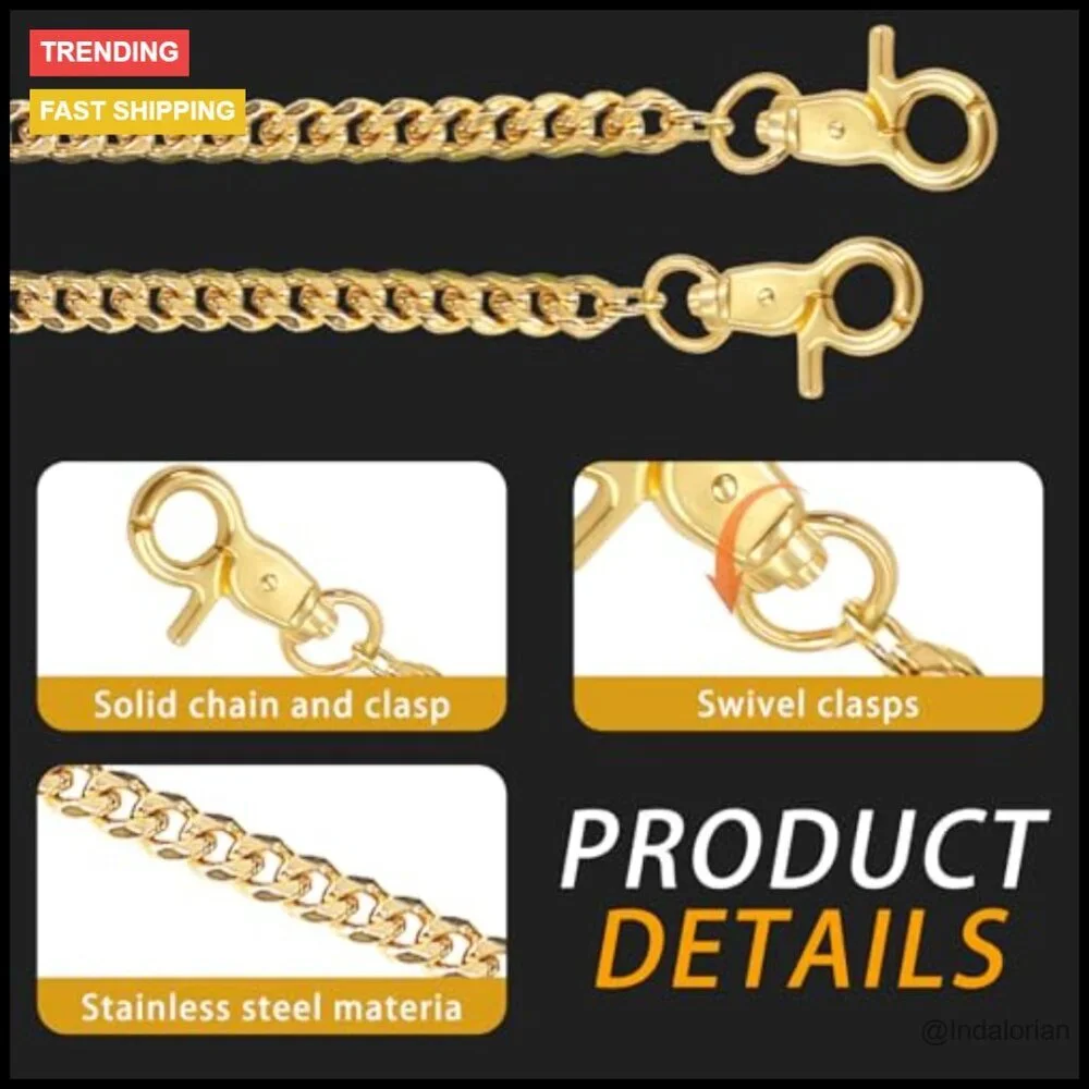 Accessories | Heavy Duty Metal Wallet Chain Keychain For Pants | Poshmark